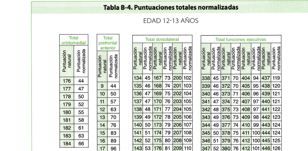 BANFE 2 BATERÍA NEUROPSICOLÓGICA DE FUNCIONES EJECUTIVAS Y LÓBULOS ...
