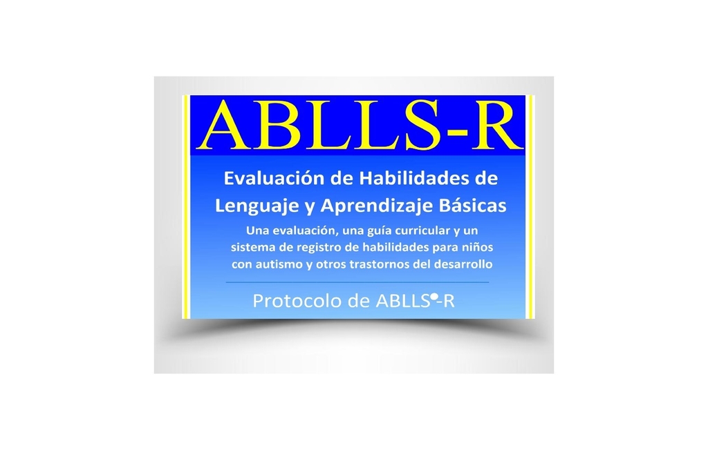 Ablls-r Evaluacion De Habilidades De Lenguaje Autismo