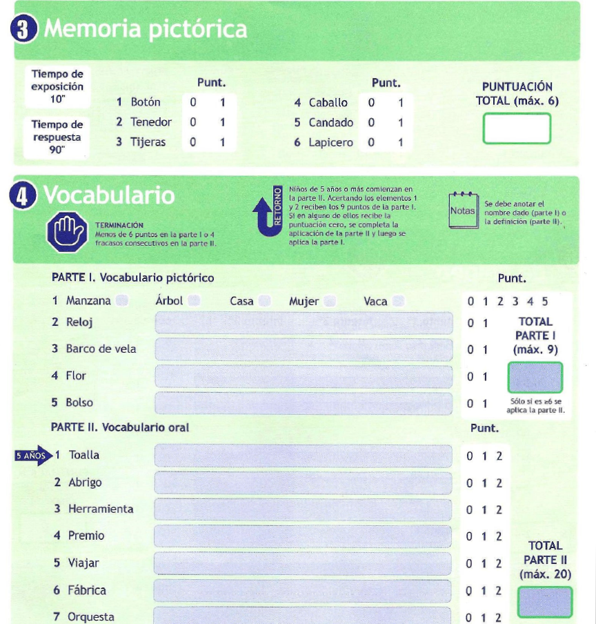MSCA ESCALA DE MCCARTHY DE APTITUDES Y PSICOMOTRICIDAD