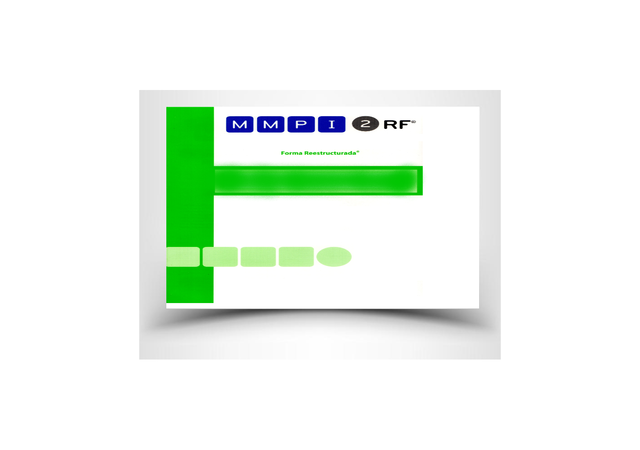 mmpi 2 rf Inventario Multifásico de la Personalidad Minnesota-2 Forma ...