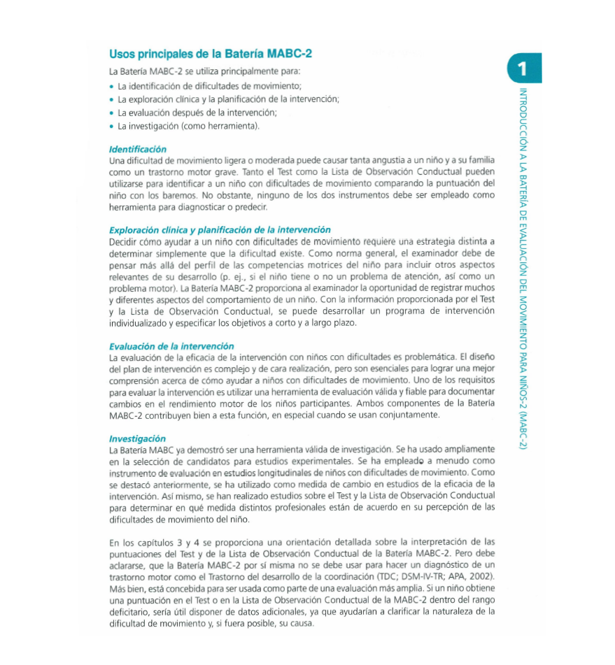 MABC 2 Batería de Evaluación del Movimiento para niños - 2