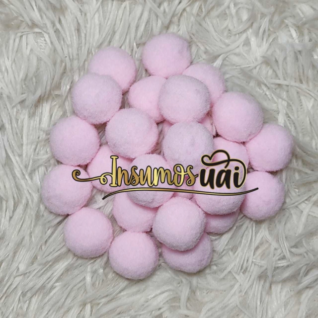 POMPONS - 20MM - ROSA BEBÊ - Comprar em INSUMOS UAI