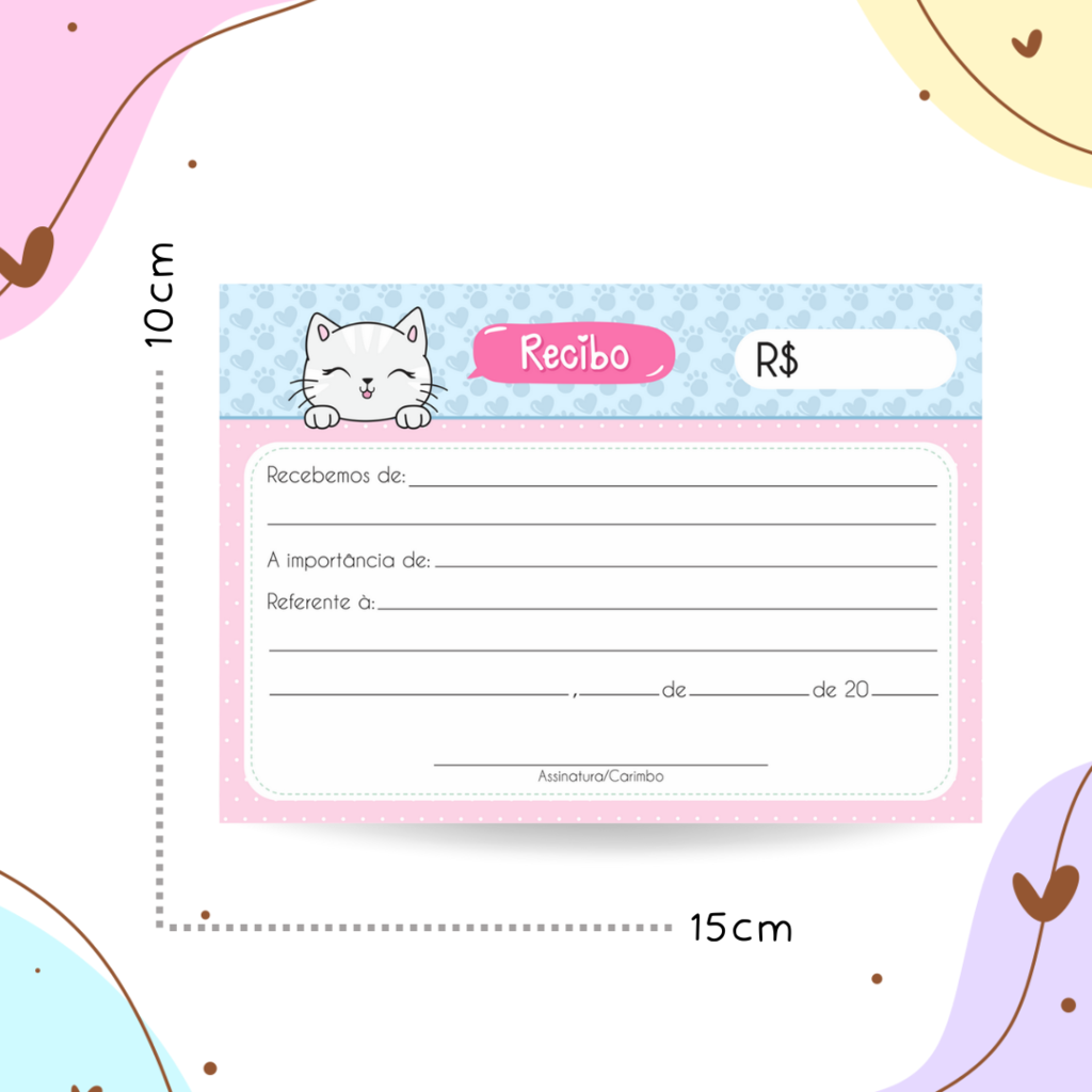 Bloco de Recibo Diversos - 50 folhas