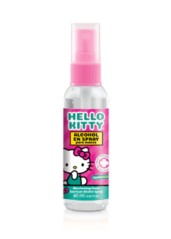 Alcohol liquido hello kitty para chicas y chicos marca Algabo