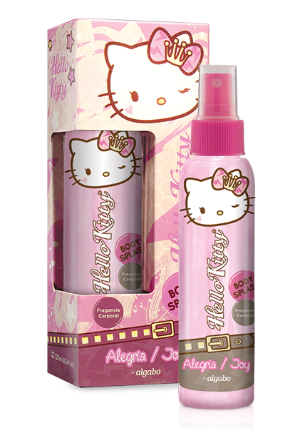 Colonia body splash para chicos y chicas Hello Kitty marca Algabo