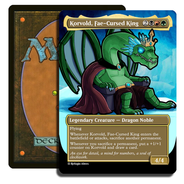 Korvold, Fae-Cursed King - Carta Proxy Alter Custom Magic The Gathering