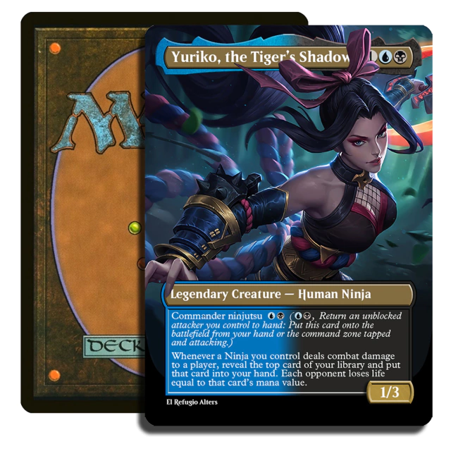 Yuriko, the Tiger's Shadow - Carta Proxy Alter Custom Magic The Gathering