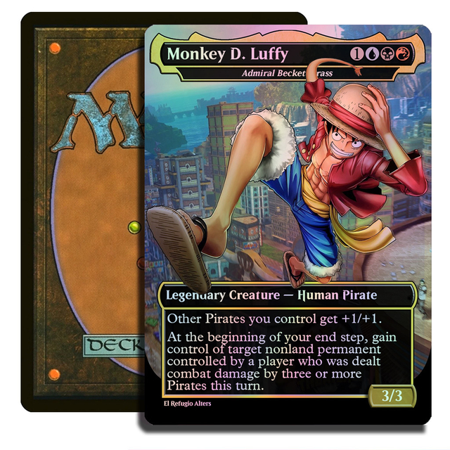 Admiral Beckett Brass - Carta Proxy Alter One Piece Luffy Custom Magic ...