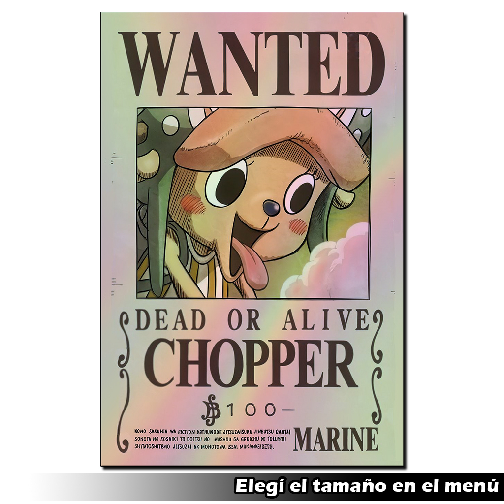 Wanted Tony Tony Chopper - Cuadro Holofoil