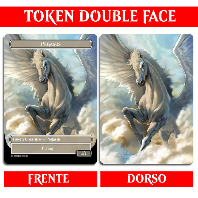 Pegasus - Token Double Face Proxy Custom Magic The Gathering