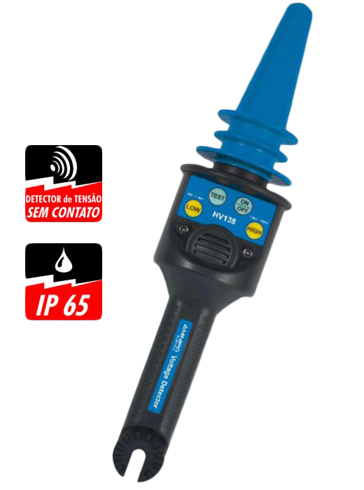 O HV138 é um detector de alta tensão sem contato para detectar tens