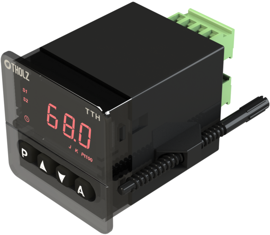 O TTH é um controlador integrado de tempo e temperatura com duas saí