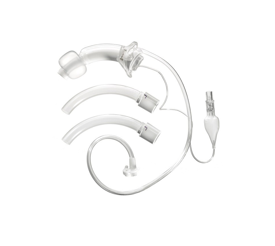 Cánula traqueal con balón endocánula y aspiración subglótica. Twi