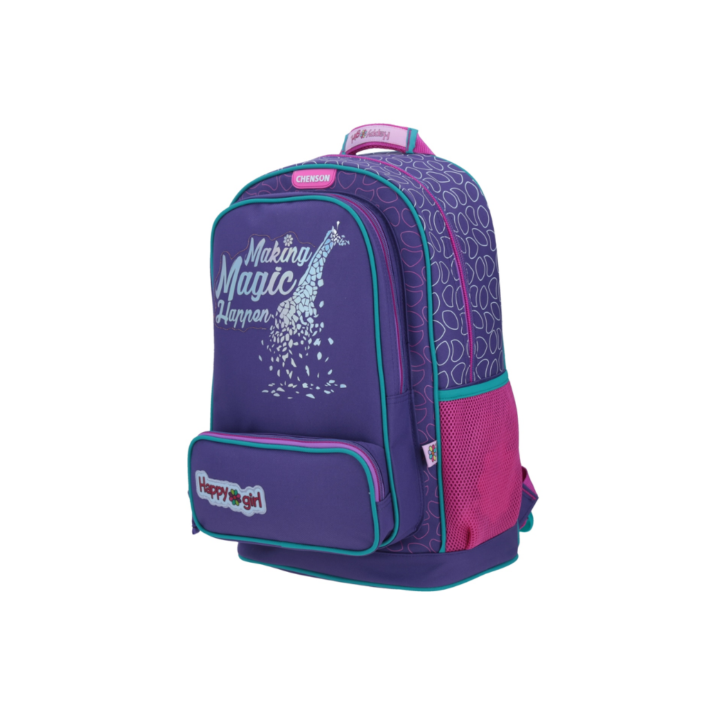 MOCHILA GRANDE AZUL HAPPY GIRL COOMY - Mochilas Valpa