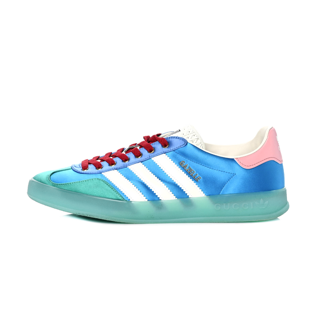 Tênis Adidas Gucci x Gazelle 'Light Blue Silk'