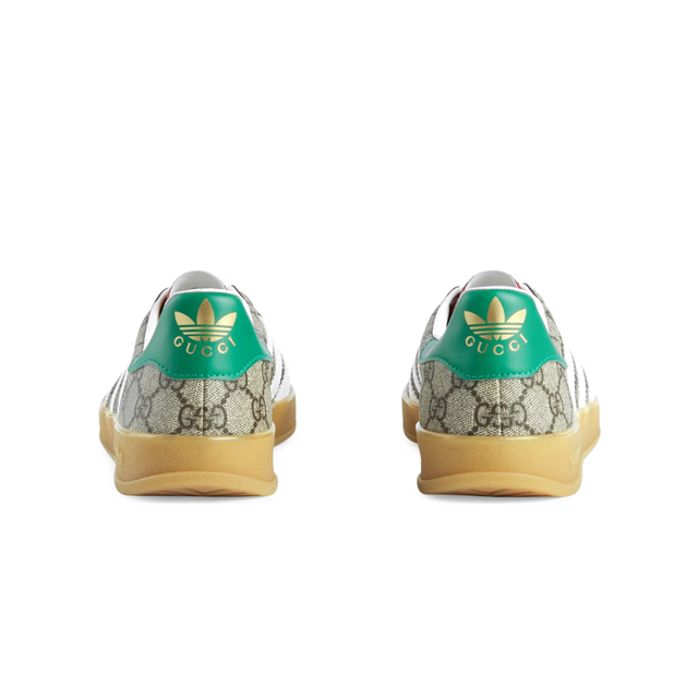 Tênis Adidas Gucci x Gazelle Beige Ebony Supreme