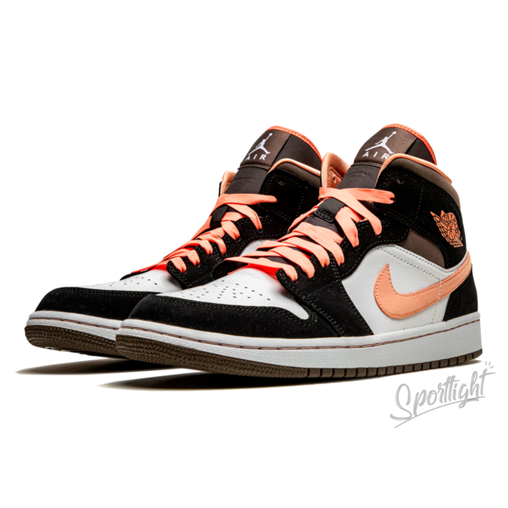 Tênis Nike Air Jordan 1 Mid Peach Mocha