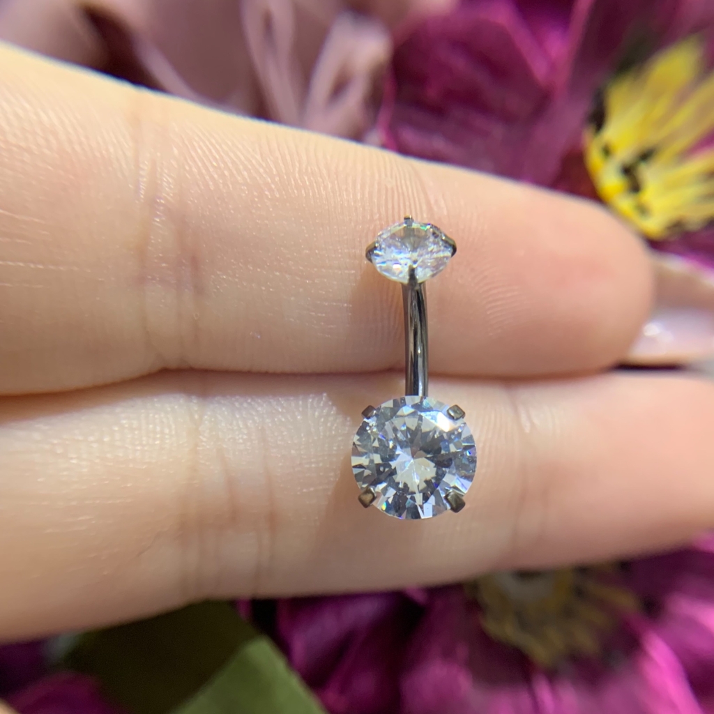 Navel cris em titânio astm f136. 3893