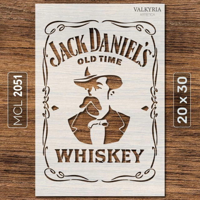 Stencil "Jack Daniels Whisky" 20 x 30 | MCL Láser