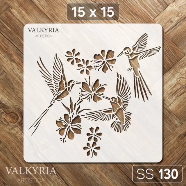 Stencil "Colibrí" 15 x 15 | Shine Deco Laser