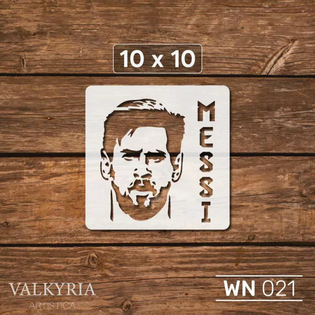 Stencil 10 x 10 "Leo Messi" | N021