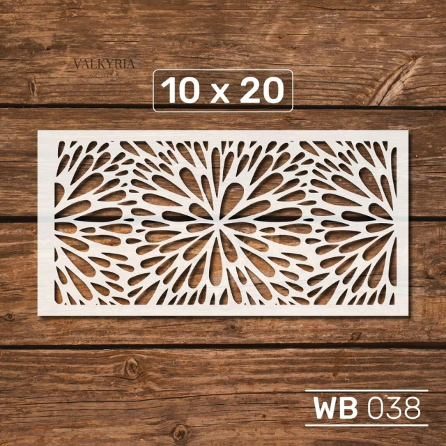 Stencil "Explosión" 10 x 20 | Sweet Art Láser