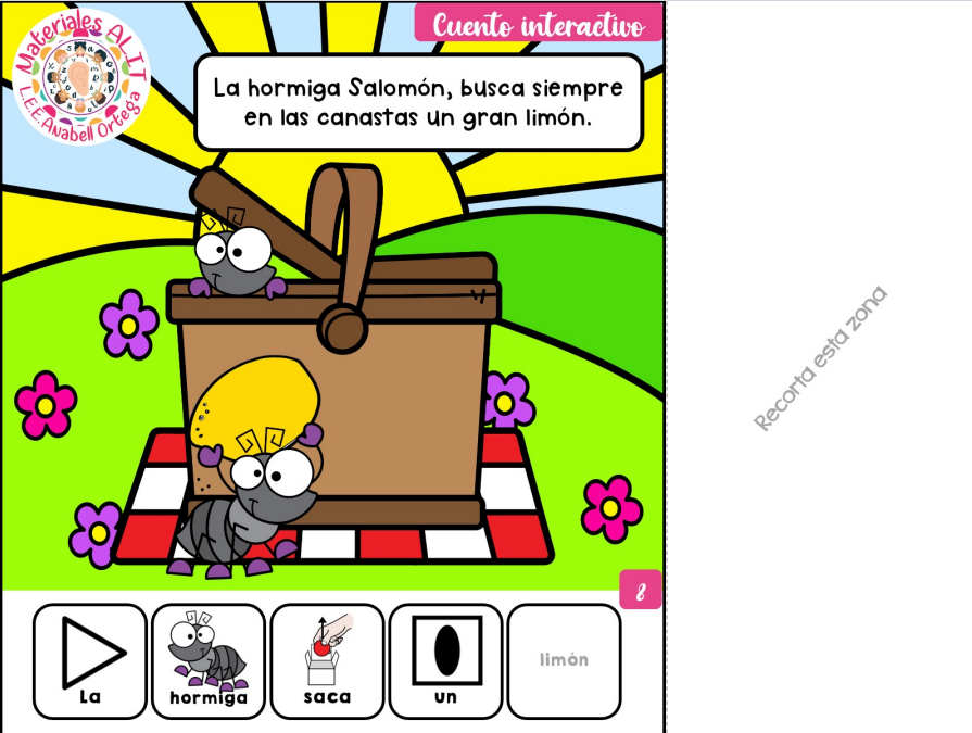 Cuento imprimible - El picnic de las hormigas