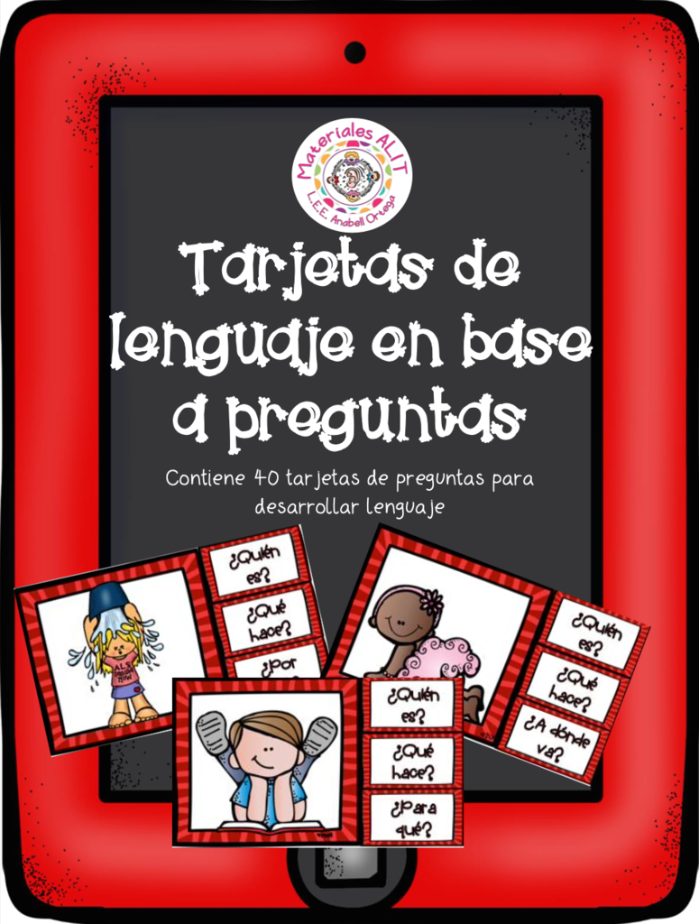 Tarjetas de lenguaje en base a preguntas