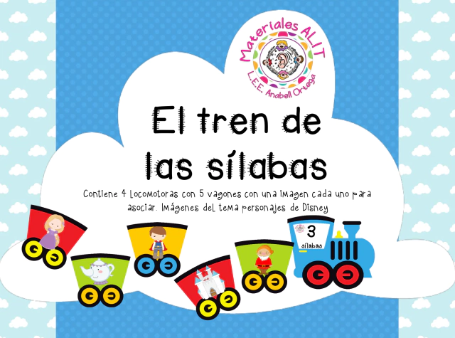 El tren de las sílabas - Comprar en MaterialesALIT