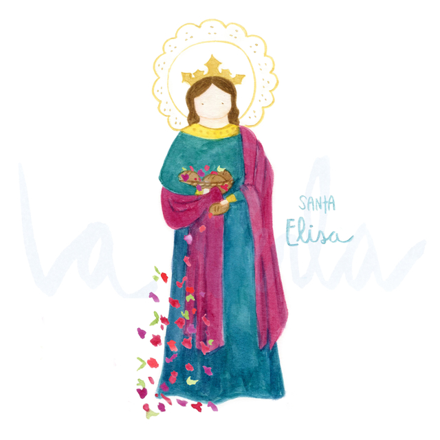 Ilustración de Santa Elisa