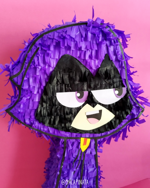 Piñata Raven Jóvenes Titanes - oh la piñata