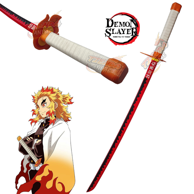 Katana de Kyokuro Rengoku del anime Kimetsu no Yaiba