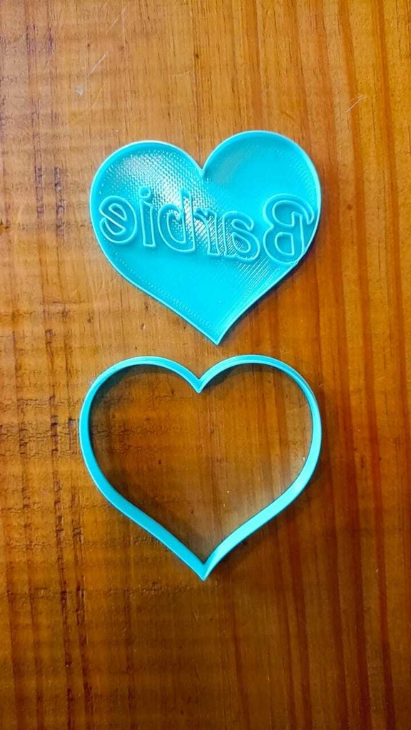 Logo en Corazon - Barbie - Comprar en P3D cortantes