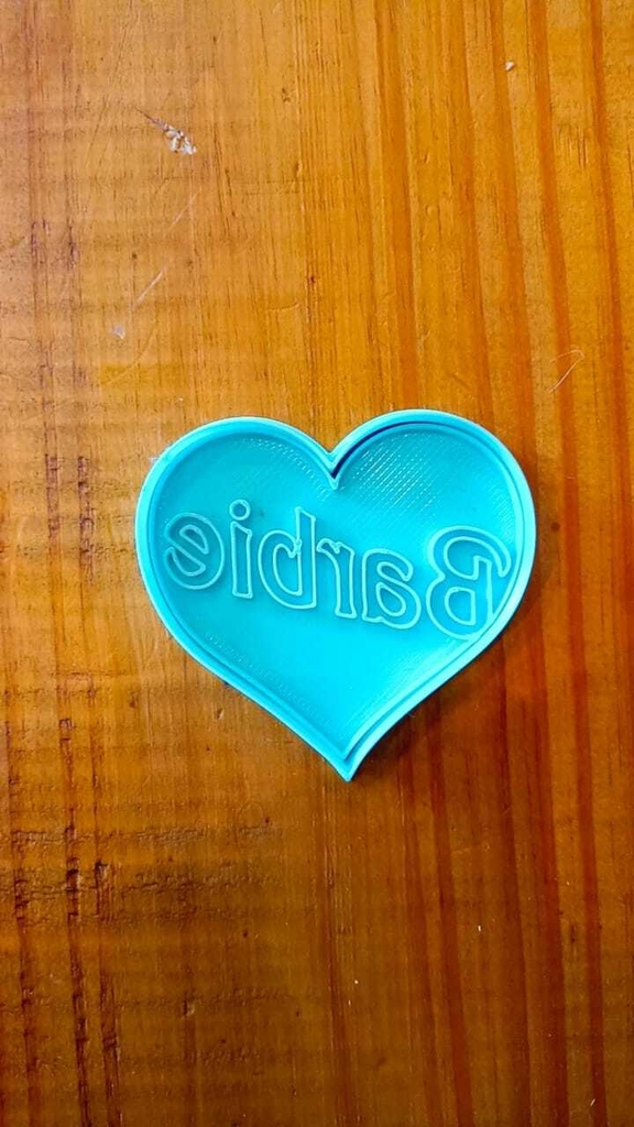 Logo en Corazon - Barbie - Comprar en P3D cortantes