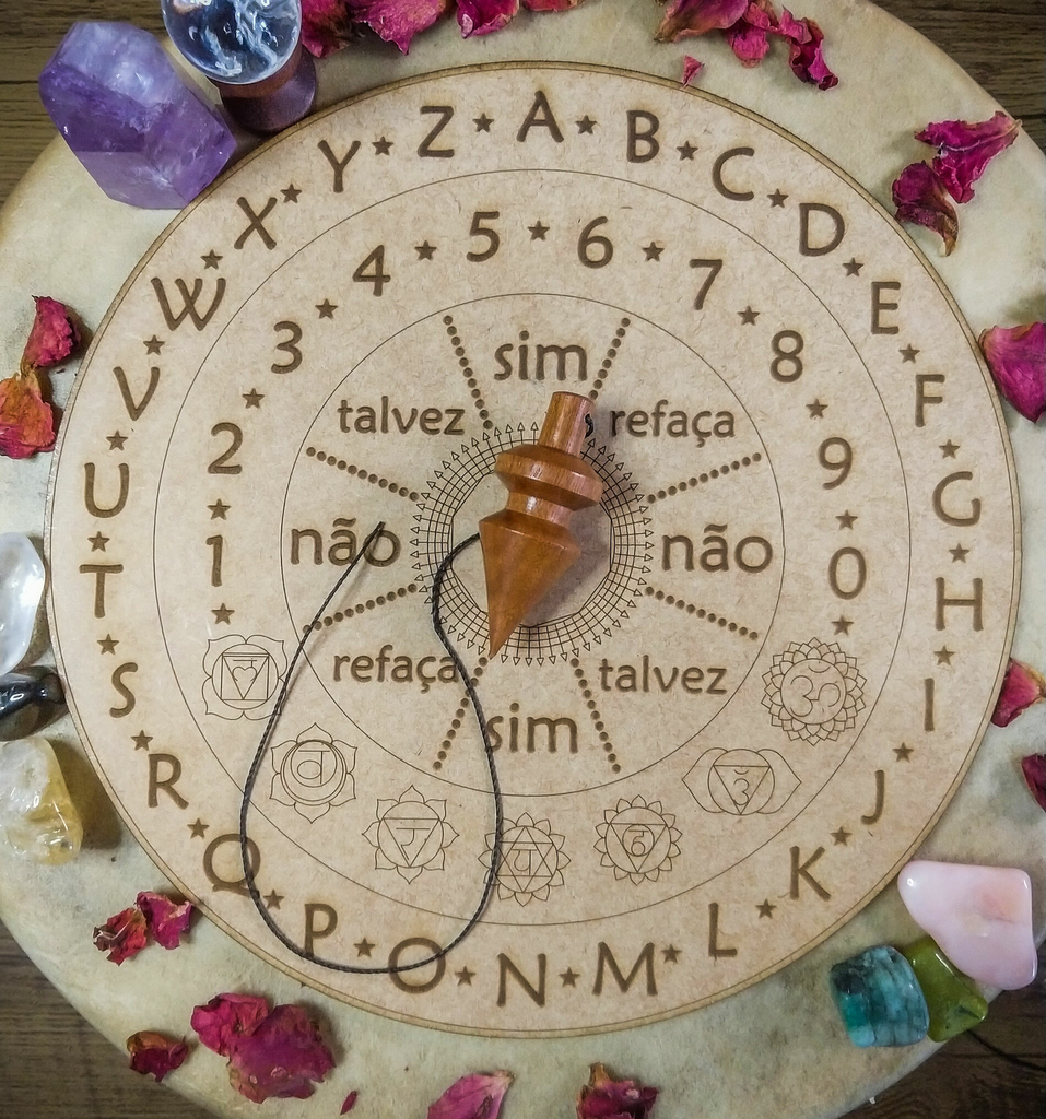 Tabuleiro para Pêndulo, Radiestesia e Terapias