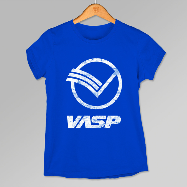 Camiseta VASP Logo Grunge Feminino - RETRÔ 789
