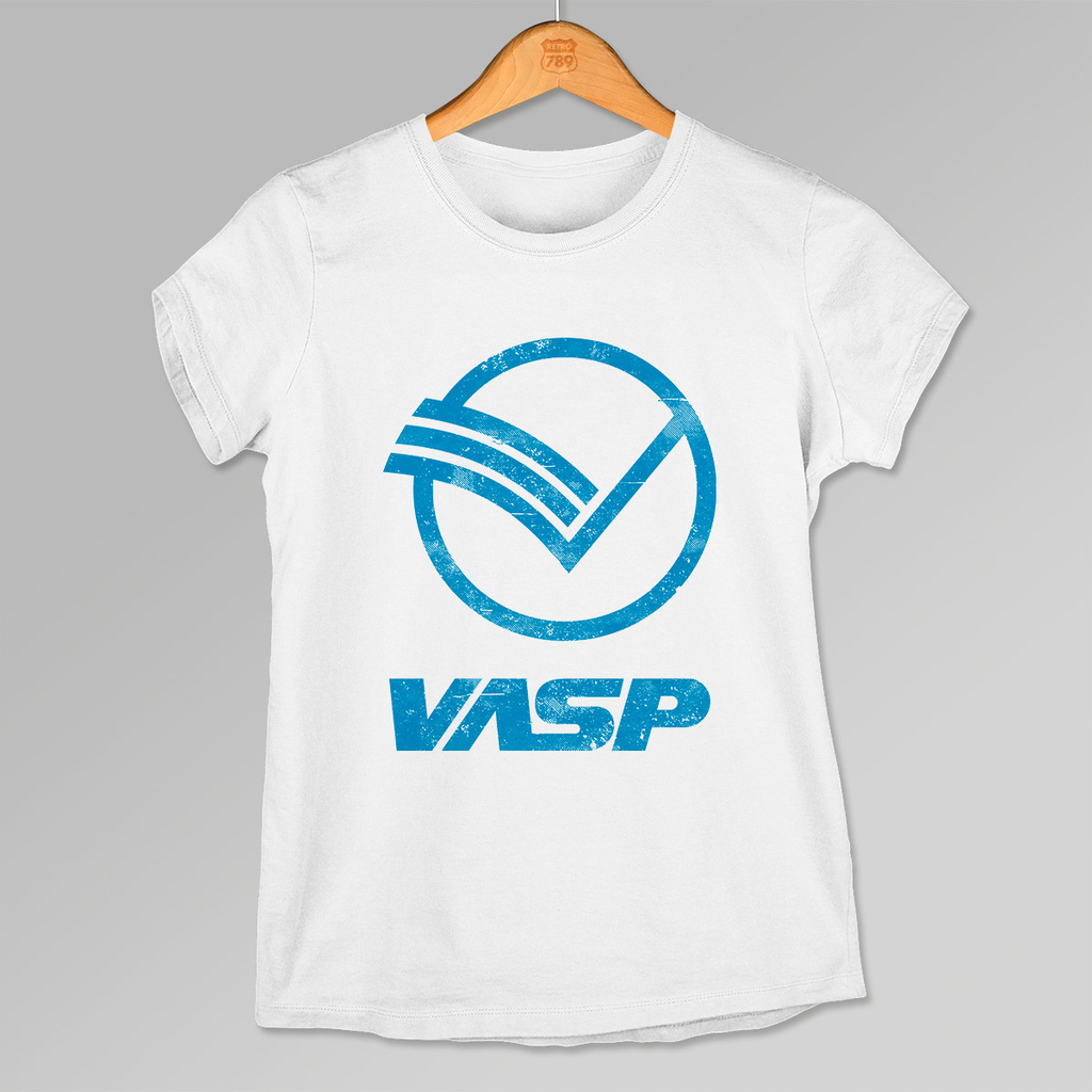 Camiseta VASP Logo Grunge Feminino - RETRÔ 789