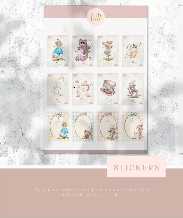 Plancha de sticker Alicia 2 - Comprar en Nebian