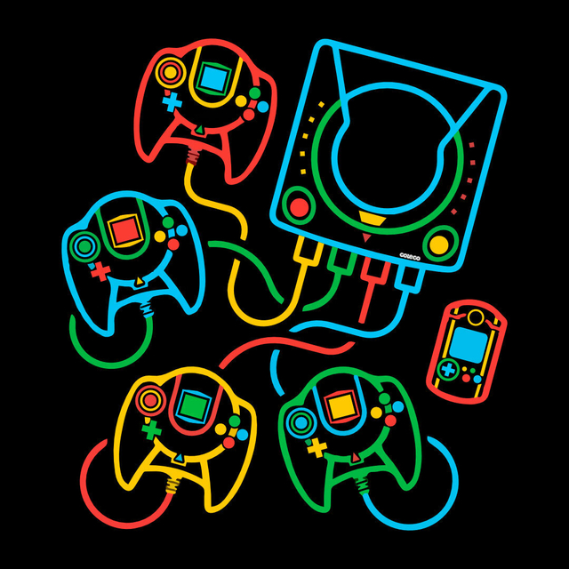 Camiseta Neon Dreamcast - Retro Games