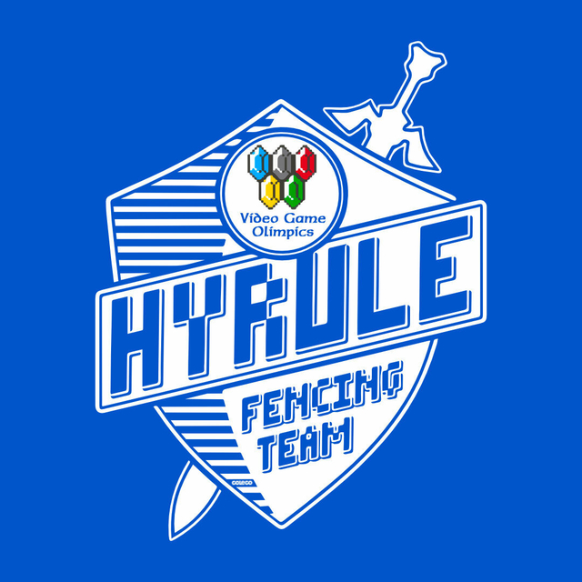 Camiseta Nintendo Hyrule Fencing Team - Retro Games