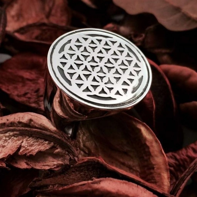 Anel Flor da Vida Harmonia Natural