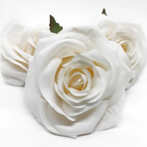 Rosa Creme de Tecido 9cm un