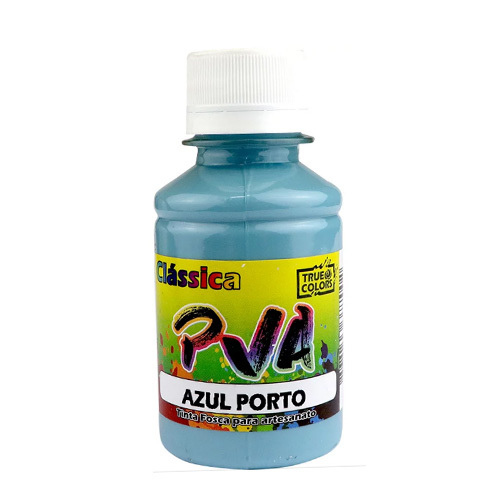 Tinta PVA True Colors Fosca - Azul Porto 100ml