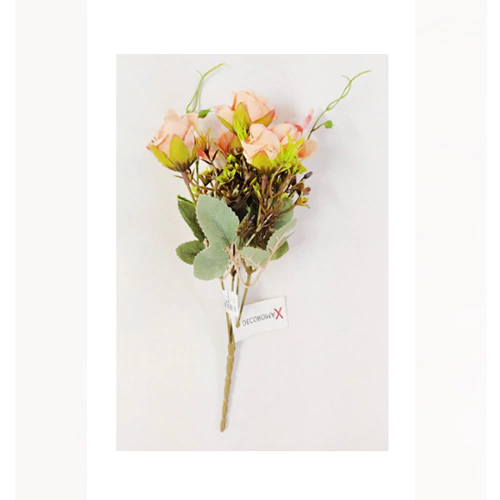 Buque de mini rosa DCX9453 Salmão - 30cm