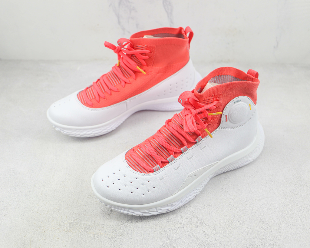 Under Armour Curry 4 Flotro White Red - DUKE SPORT