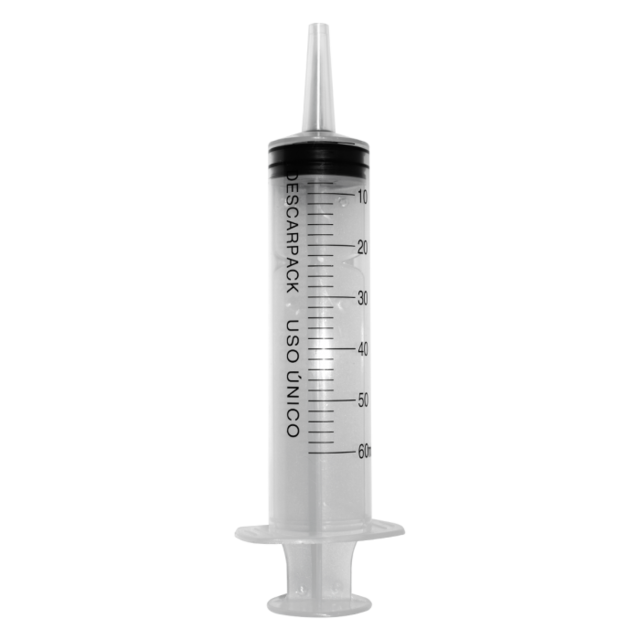 Seringa Descartável - Bico Tipo Cateter - Sem Agulha 60 mL - Descarpa