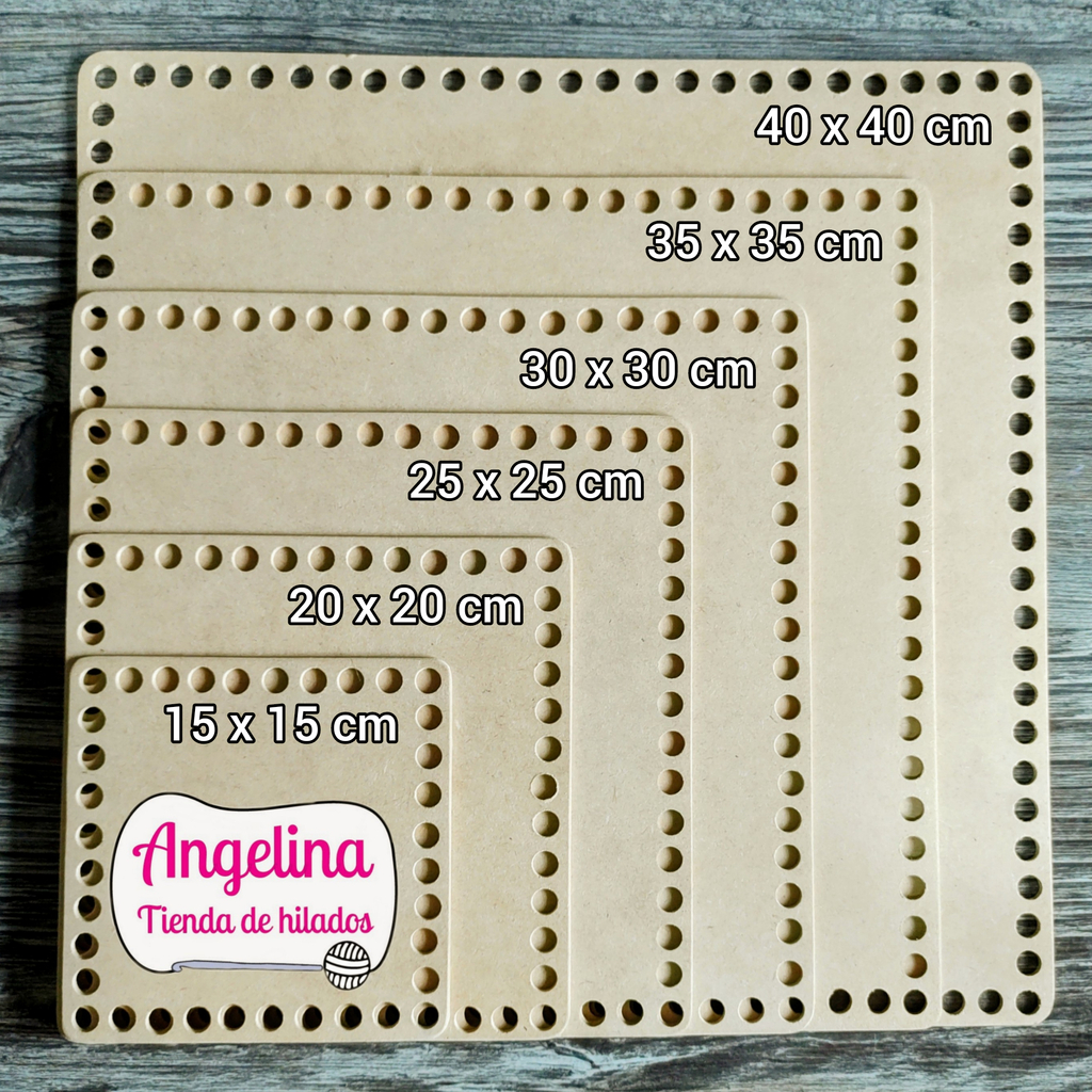 Bases de Fibrofácil - Angelina-Tienda de hilados