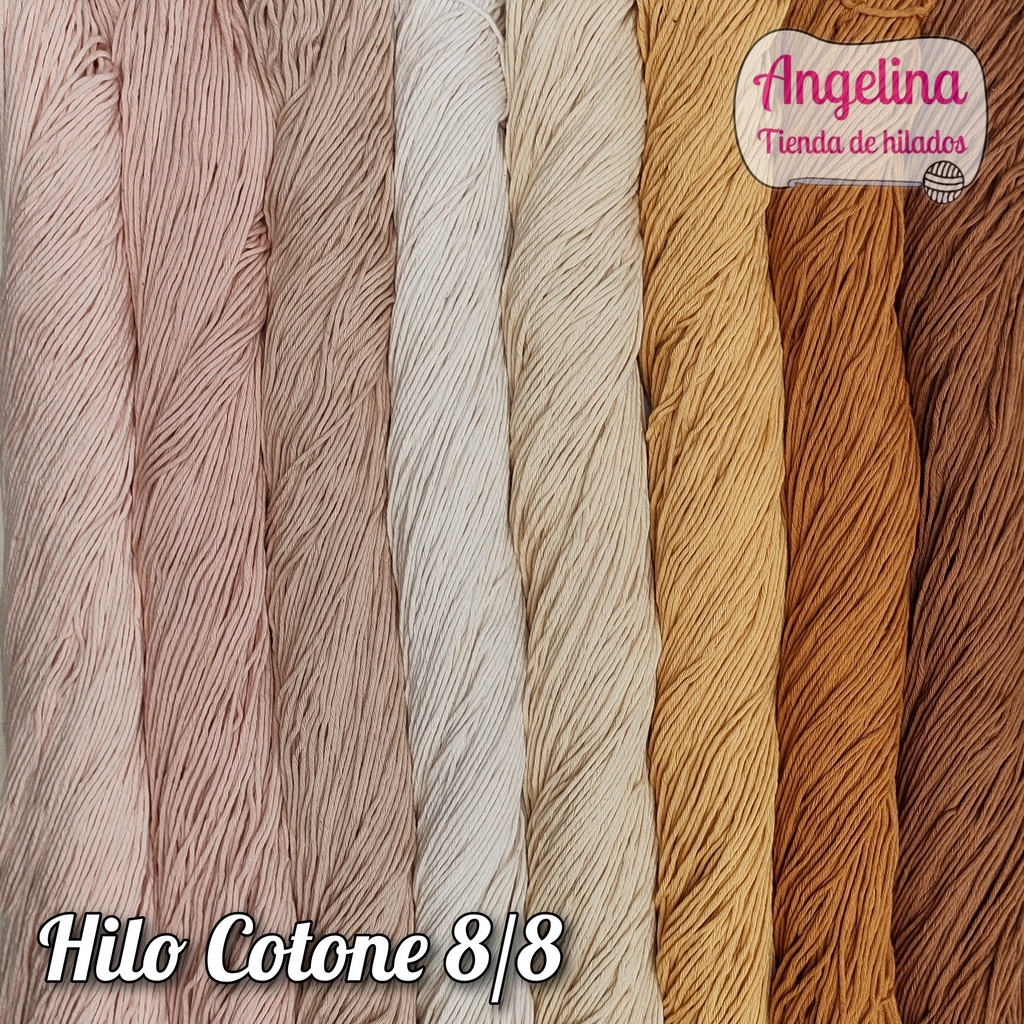 Cotone 8/8 - Hilo de algodón peinado - Madejas 150 grs