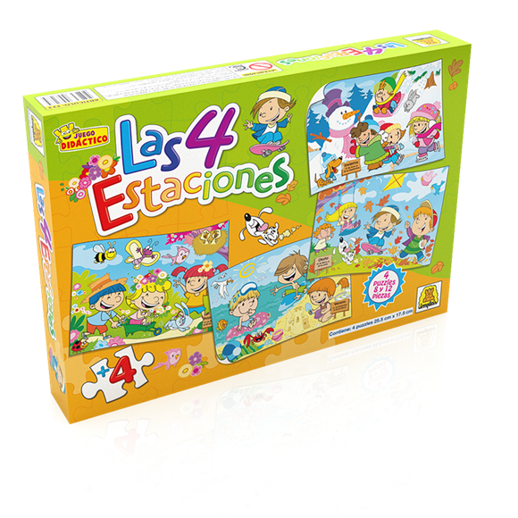 Rompecabezas Puzzle Las 4 Estaciones 8 Y 12 Piezas