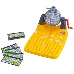 Juego De Bingo Con Bolillero 12 Cartones 90 Bolillas